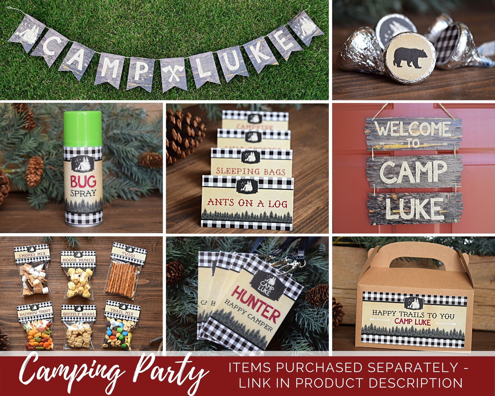 Camping Party Decorations Camping Baby Shower Theme Wild One - Etsy