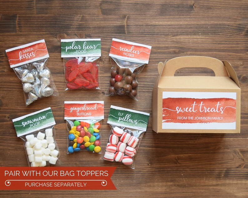 Candy Box Treat Box Christmas Baking Personalized Gift - Etsy