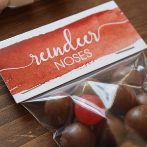 Holiday Party Favors, Christmas Candy Bags, Goody Bags, Christmas Treat ...