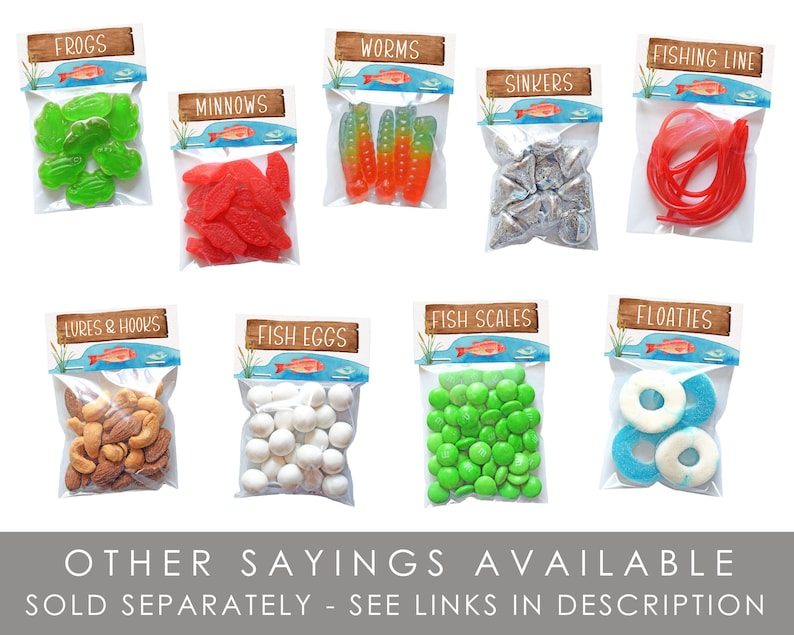Ofishally One Party Favor for Kids the Big One Fishing Party Treat Bags ...