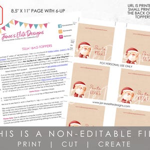 Santa Kisses Bulk Christmas Gifts Coworkers Elf Arrival Christmas Treat ...