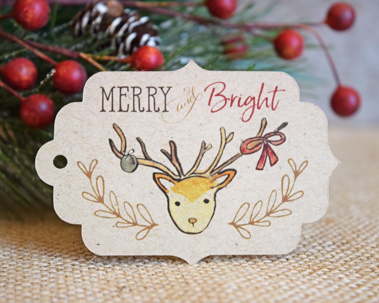 Rustic Christmas Gift Tags Christmas Gift Tags Christmas - Etsy
