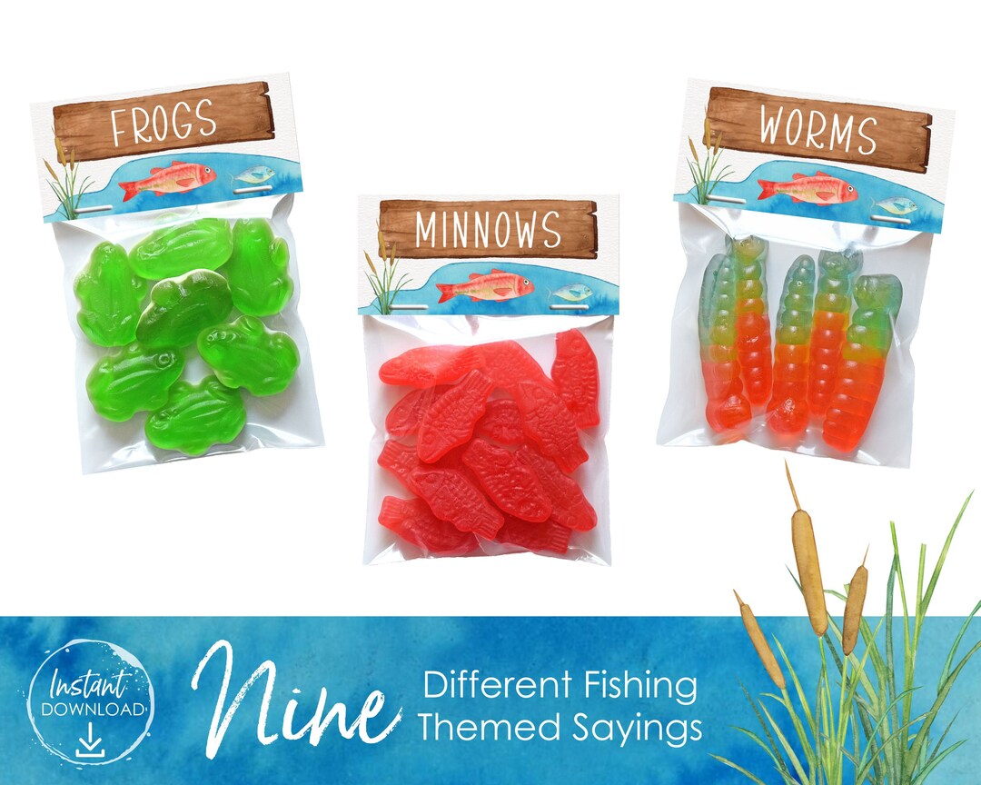 Fishing Birthday Party Favors Ofishally One Favors Gone Fishing Party ...