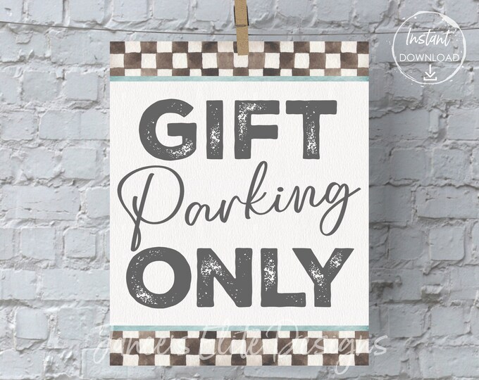 Gift Parking Only Sign PDF - 11x14 - Etsy