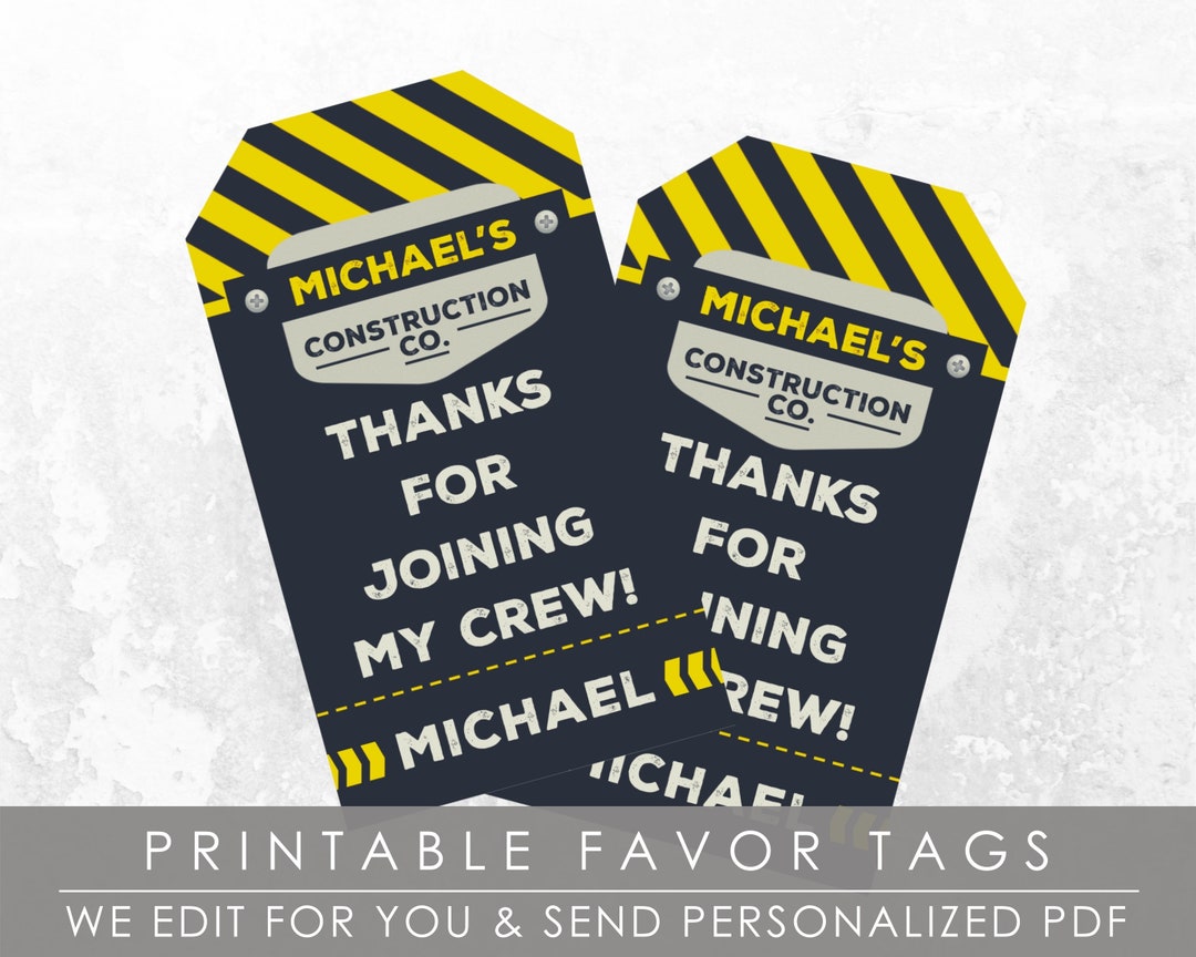 Construction Birthday Party, Digital Download, 1st Birthday, Party ...