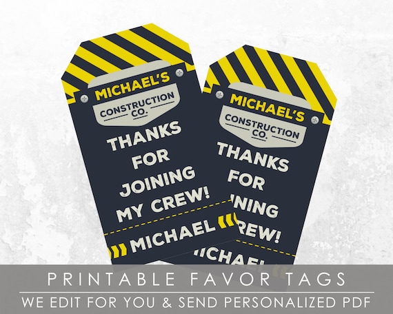 Construction Birthday Party, Digital Download, 1st Birthday, Party ...