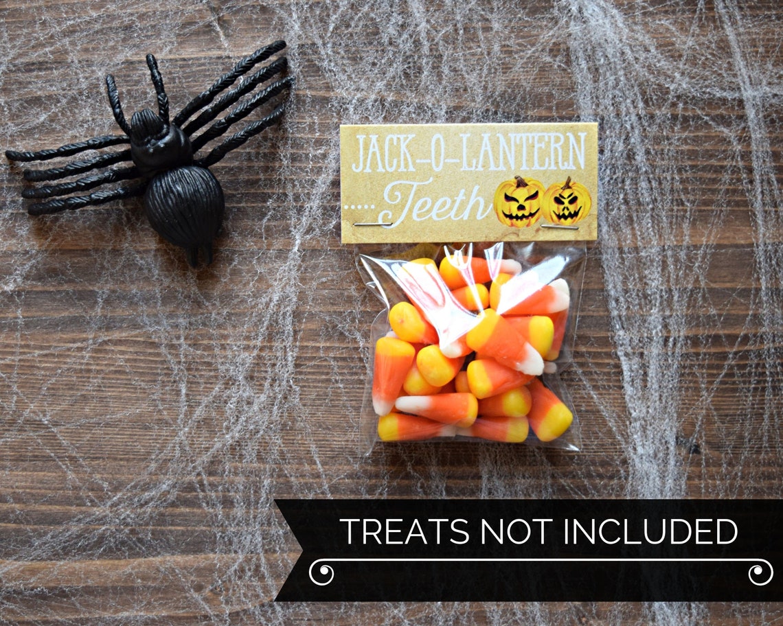 Halloween Party Favors Treat Bag Toppers Halloween Party | Etsy