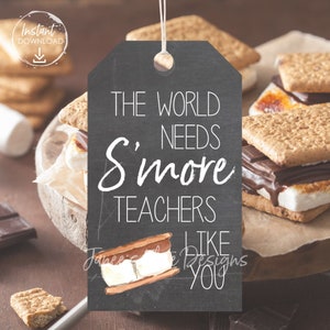 Teacher Appreciation Week Printable Smore Tags End of School Teacher ...