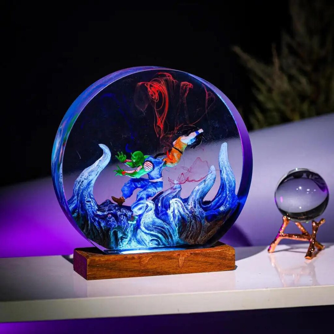 Her.o and Dem.on P.icc/olo Custom Epoxy Resin Lamp, Christmas Gift ...