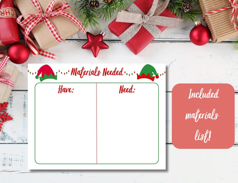 Elf Calendar Printable - Plan Your Elf's December Adventures, Elf ...