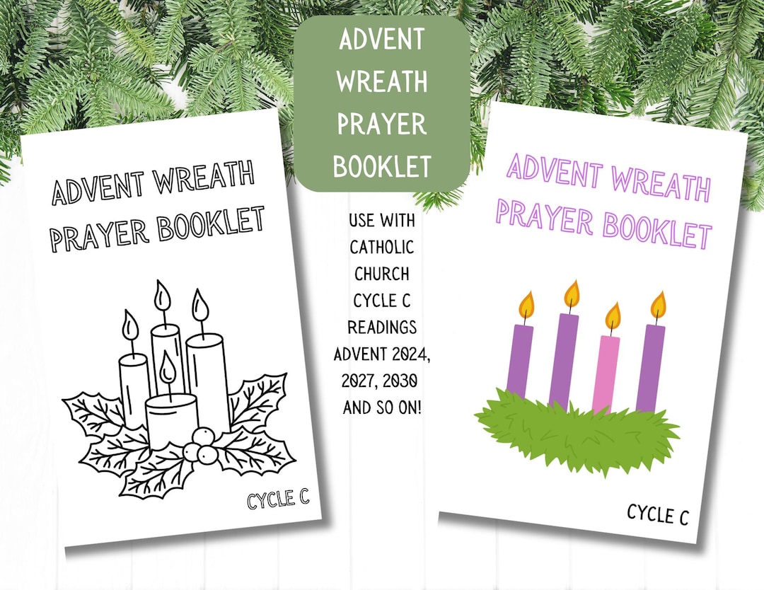 Advent Wreath Prayer Booklet - Digital, Printable, Cycle C Readings ...