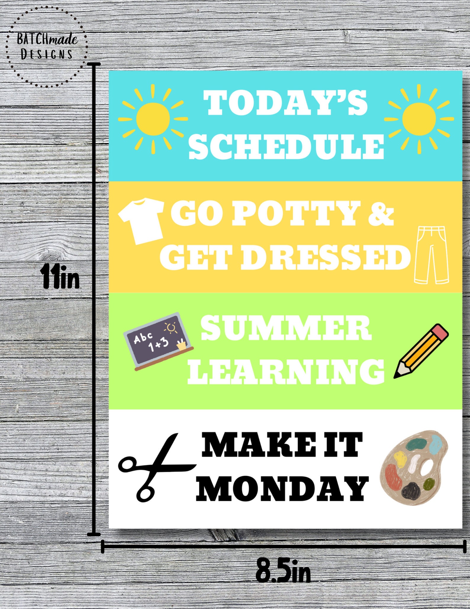 PRINTABLE Summer Schedule Visual Cards, Summer Routine Visual Schedule ...