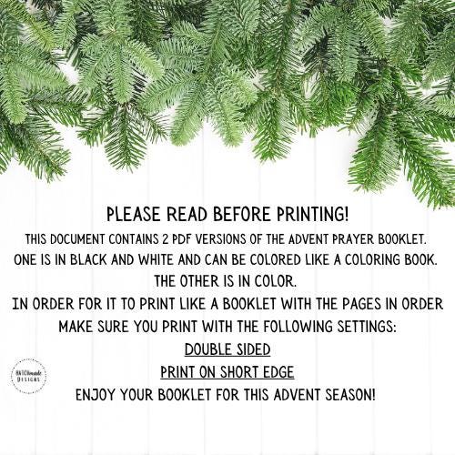 Advent Wreath Prayer Booklet - Digital, Printable, Cycle A Readings ...
