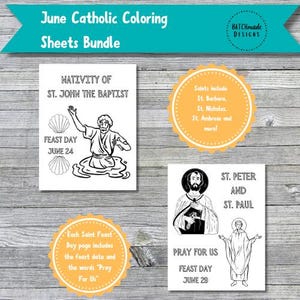 June Catholic Liturgical Living Coloring Pages | Sacred Heart of Jesus ...