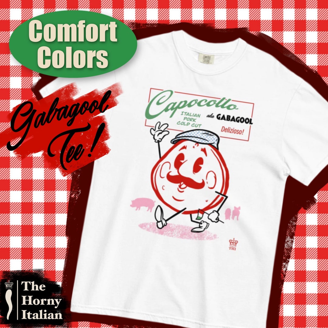 Gabagool Premium T-shirt, Italian Heavyweight Tee, Italian Food Lover ...
