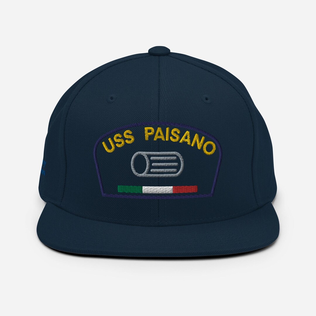 USS PAISANO Snapback Hat, Italian Hat for Dad, Paisano Hat, Italian ...
