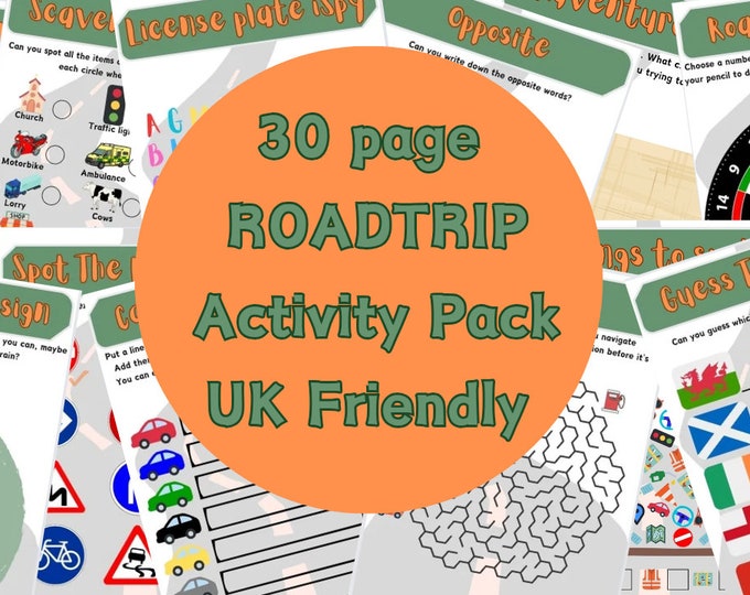 Printable Travel Games for Kids Camping Edition: Kids Holiday Pack ...