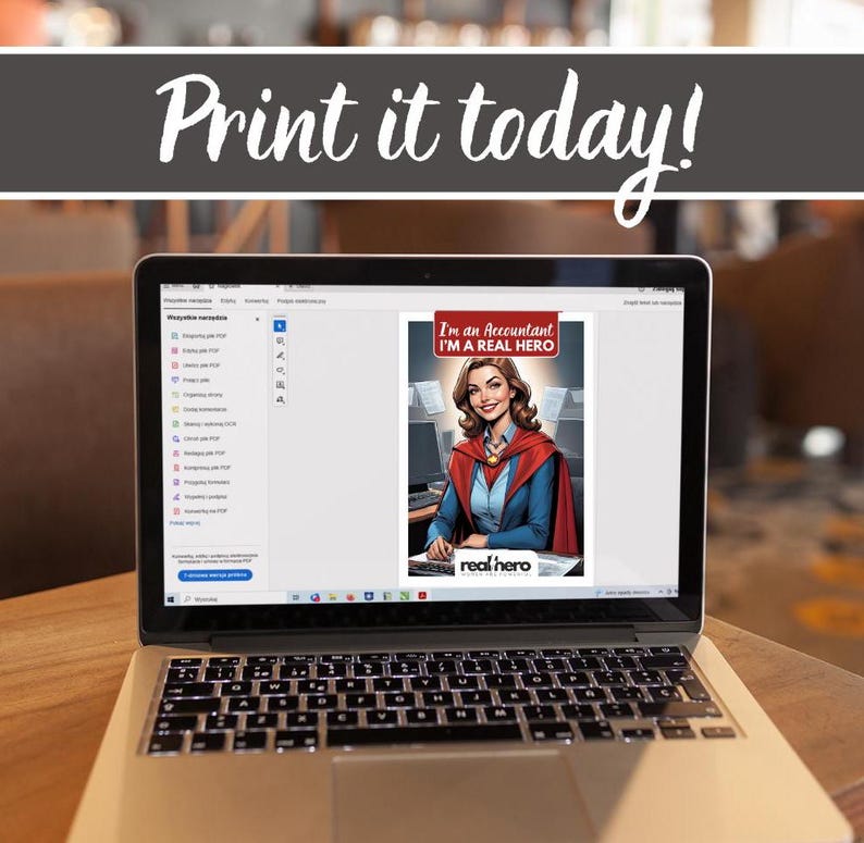 Accountant Appreciation Printable Superhero Accountant Theme Office ...