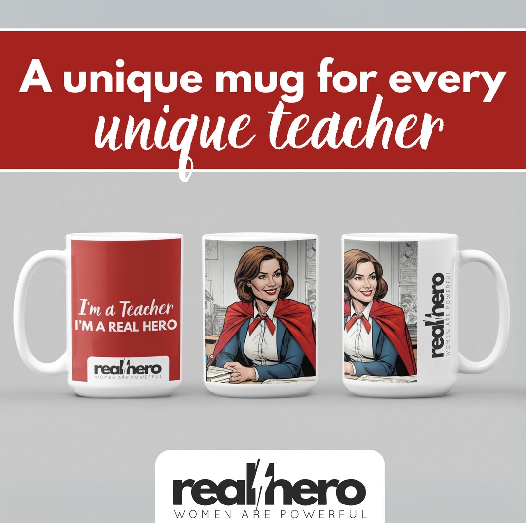 Teacher Appreciation Mug Heroic Comic Style With 'i'm a Teacher, I'm a ...