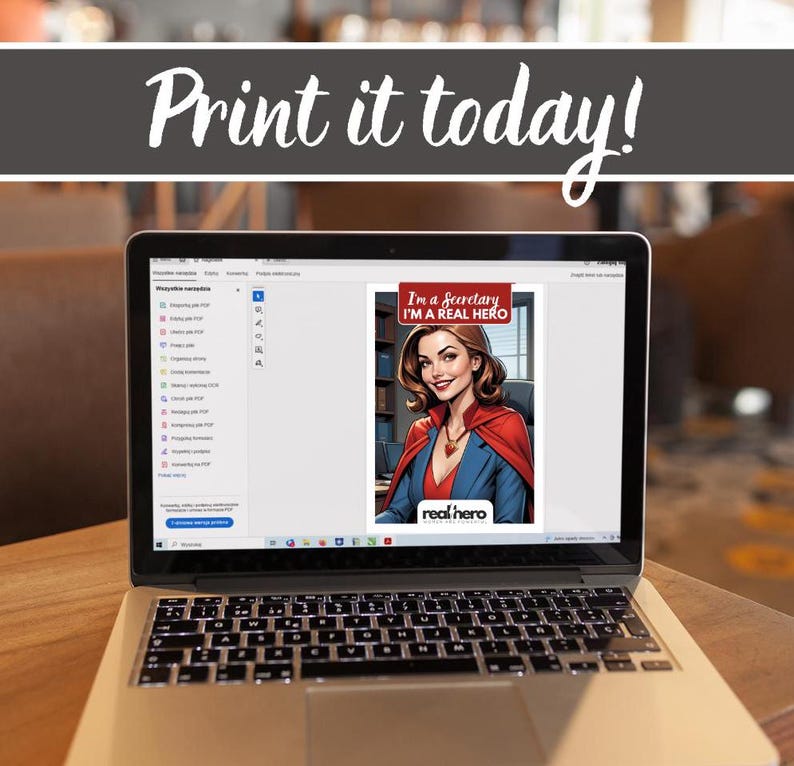 Secretary Appreciation Printable Superhero Secretary Theme Office Wall ...