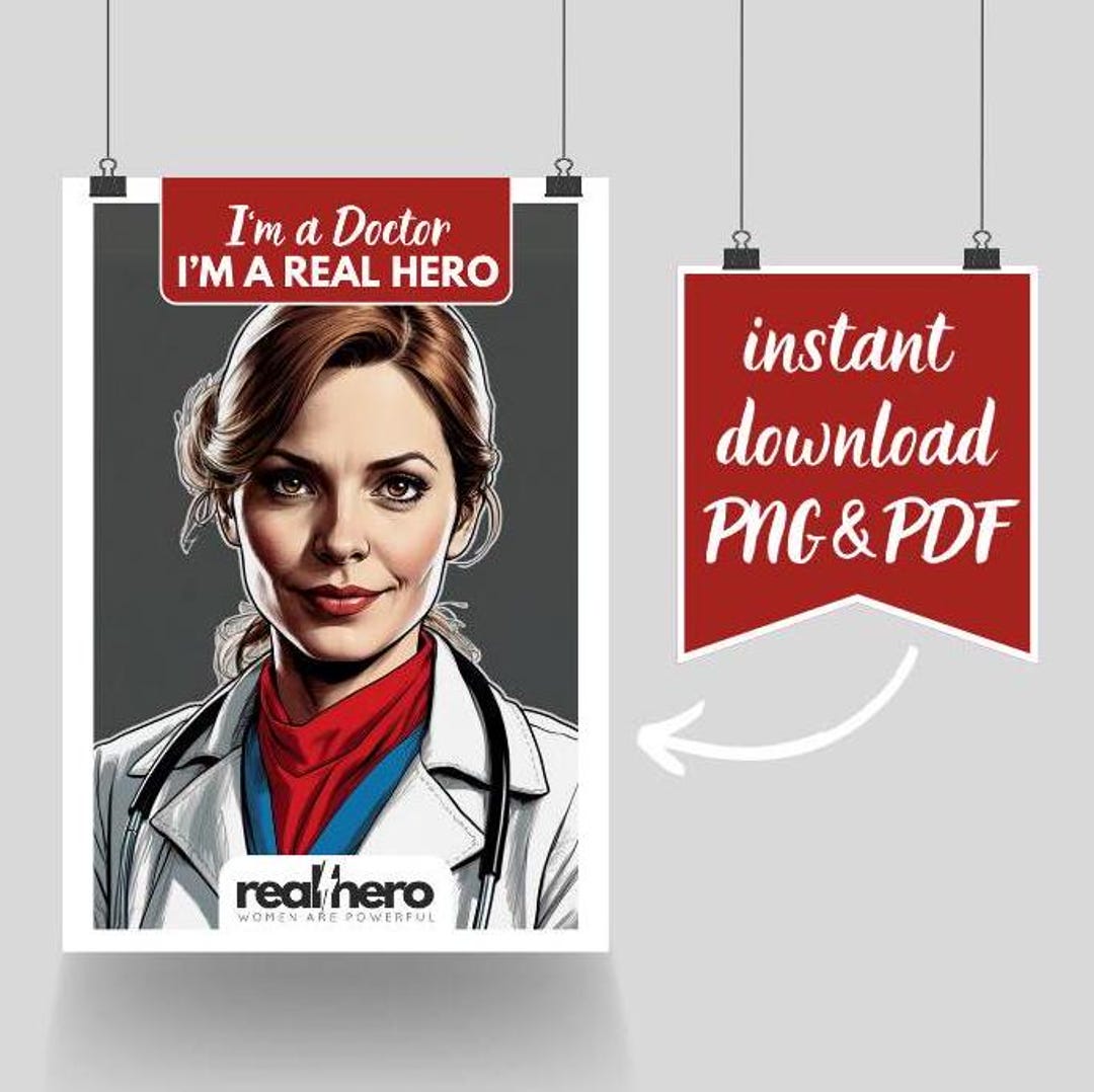 Doctor Appreciation Printable Superhero Doctor Theme Medical Office ...