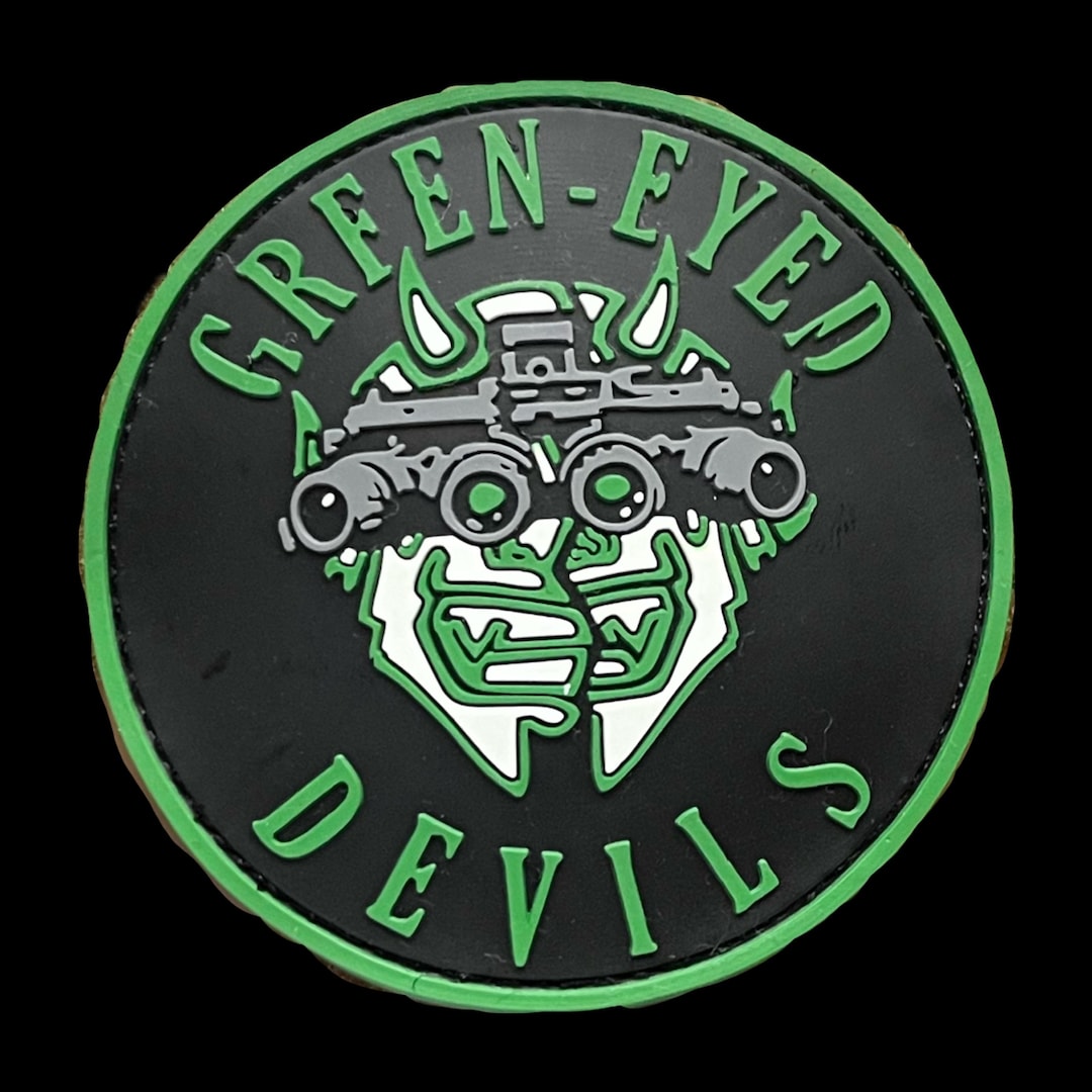 Green Eyed Devils Night Vision NVG Nods PVC Morale Patch Hook and Loop Back - Etsy
