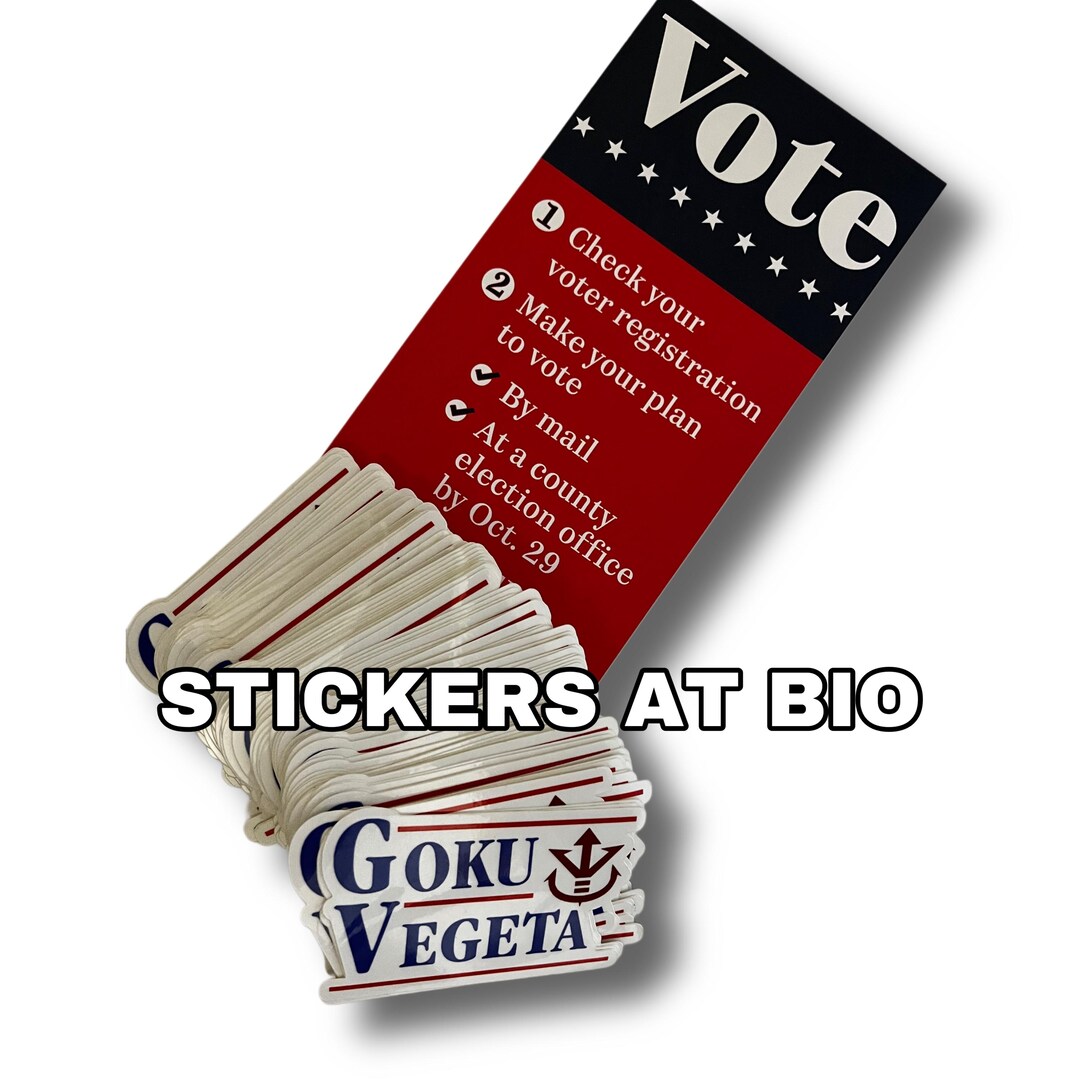 GOKU VEGETA PRESIDENTIAL Sticker - Etsy