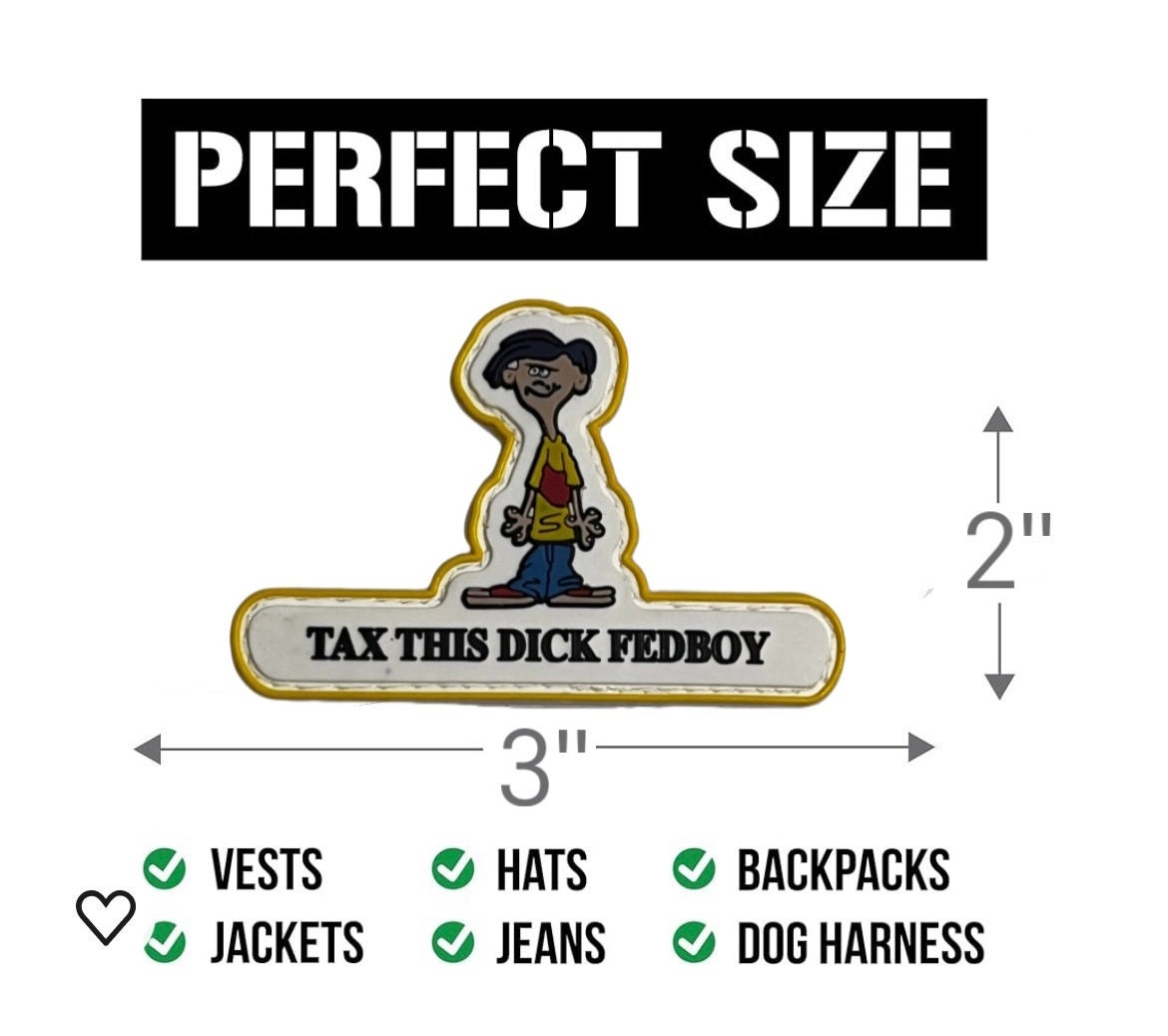 Rolf's "tax This Fedboy" PVC Morale Patch Hook and Loop Back - Etsy