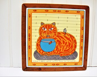 Cat trivet | Etsy