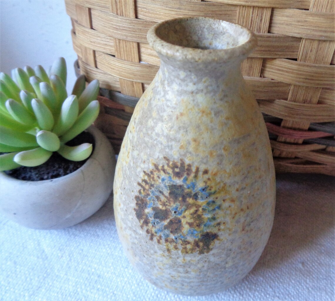 Vintage Bud Vase Irish Art Pottery Dun Caoin Stoneware - Etsy