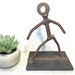 Vintage Metal Sculpture Welded Iron Stick Figure - Etsy