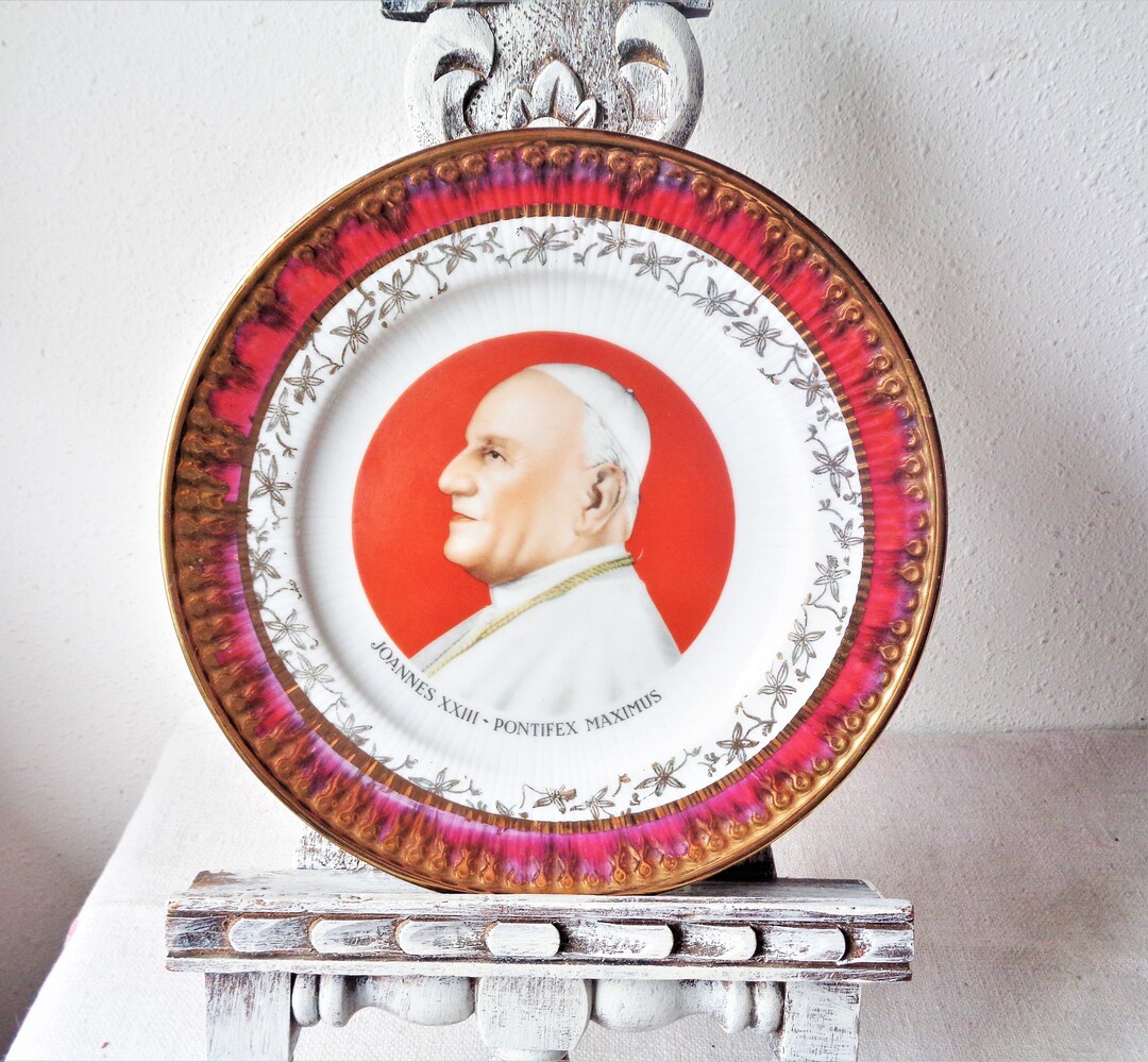Vintage Pope John Ceramic Plate Hutschenreuther Porcelain - Etsy