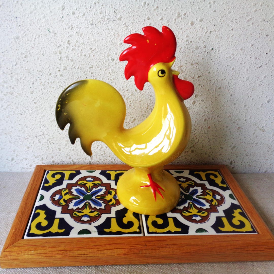 Vintage Yellow Rooster Goebel Ceramic W Germany - Etsy