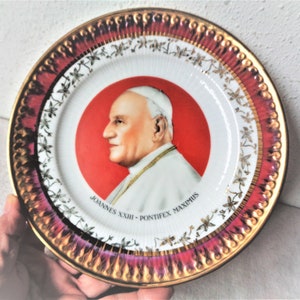 Vintage Pope John Ceramic Plate Hutschenreuther Porcelain - Etsy