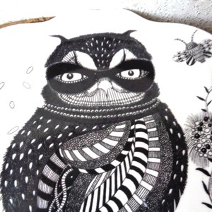 Vintage Owl Plate Florence Balducci Wild Masquerade - Etsy