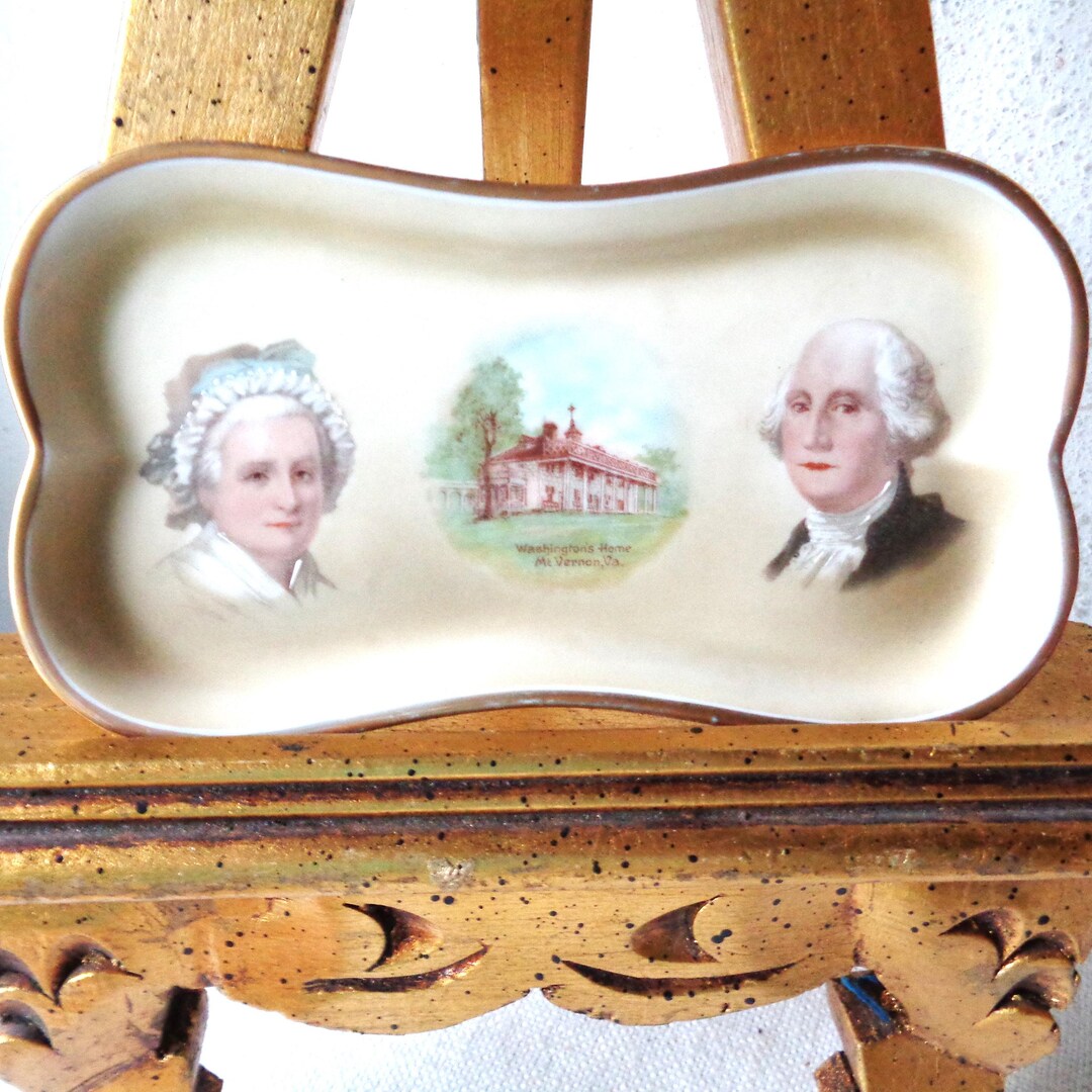 Vintage Pin Dish Tray George Washington - Etsy