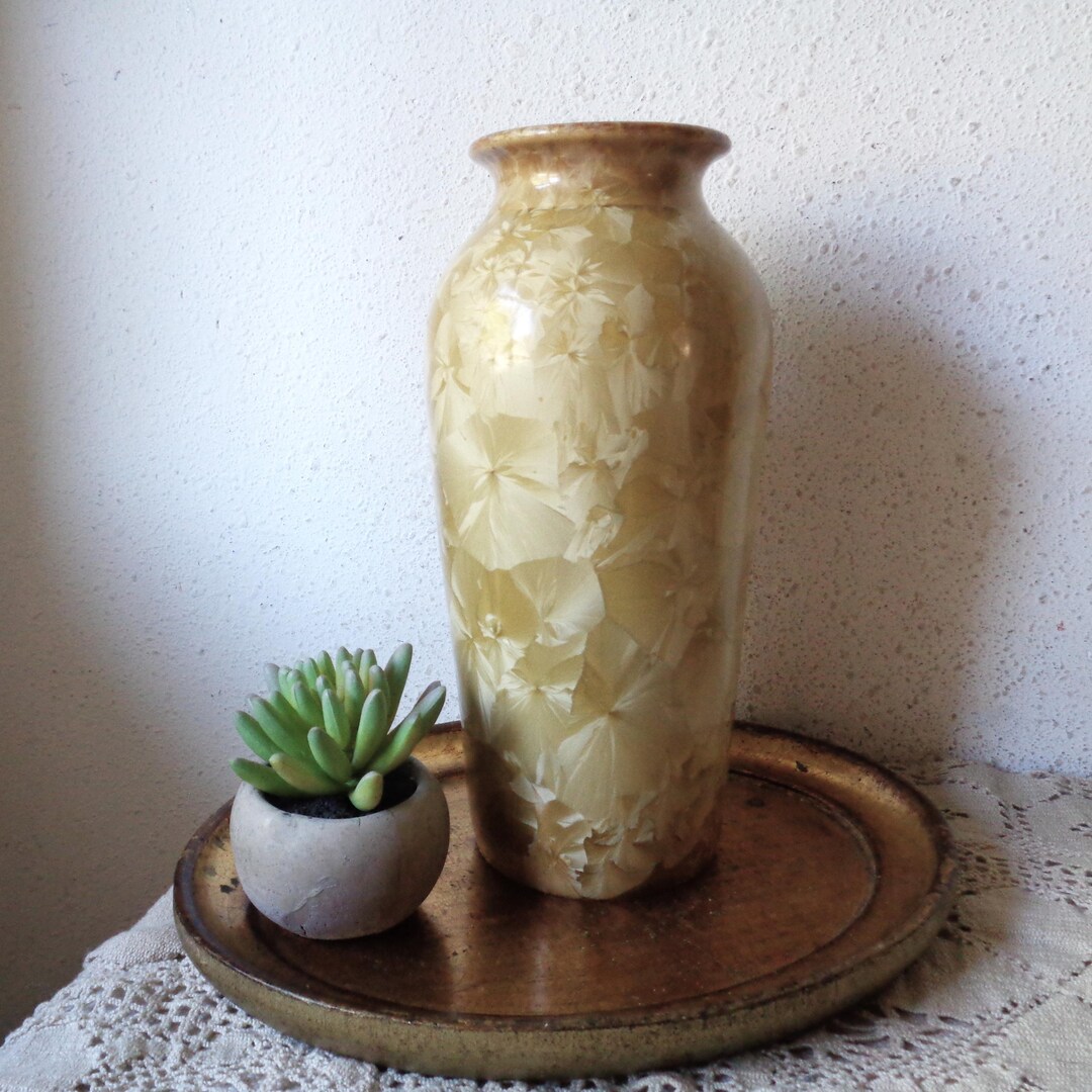 Vintage Art Vase Crystalline Glaze Studio Pottery Jon Price - Etsy