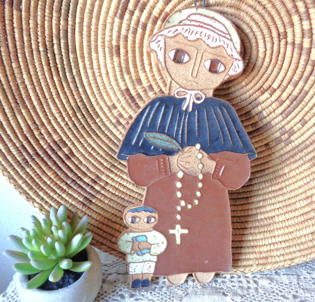 St Andrews Abbey Ceramic Elizabeth Ann Seton Signed Mauer - Etsy