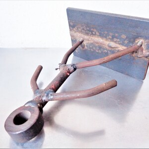 Vintage Metal Sculpture Welded Iron Stick Figure - Etsy