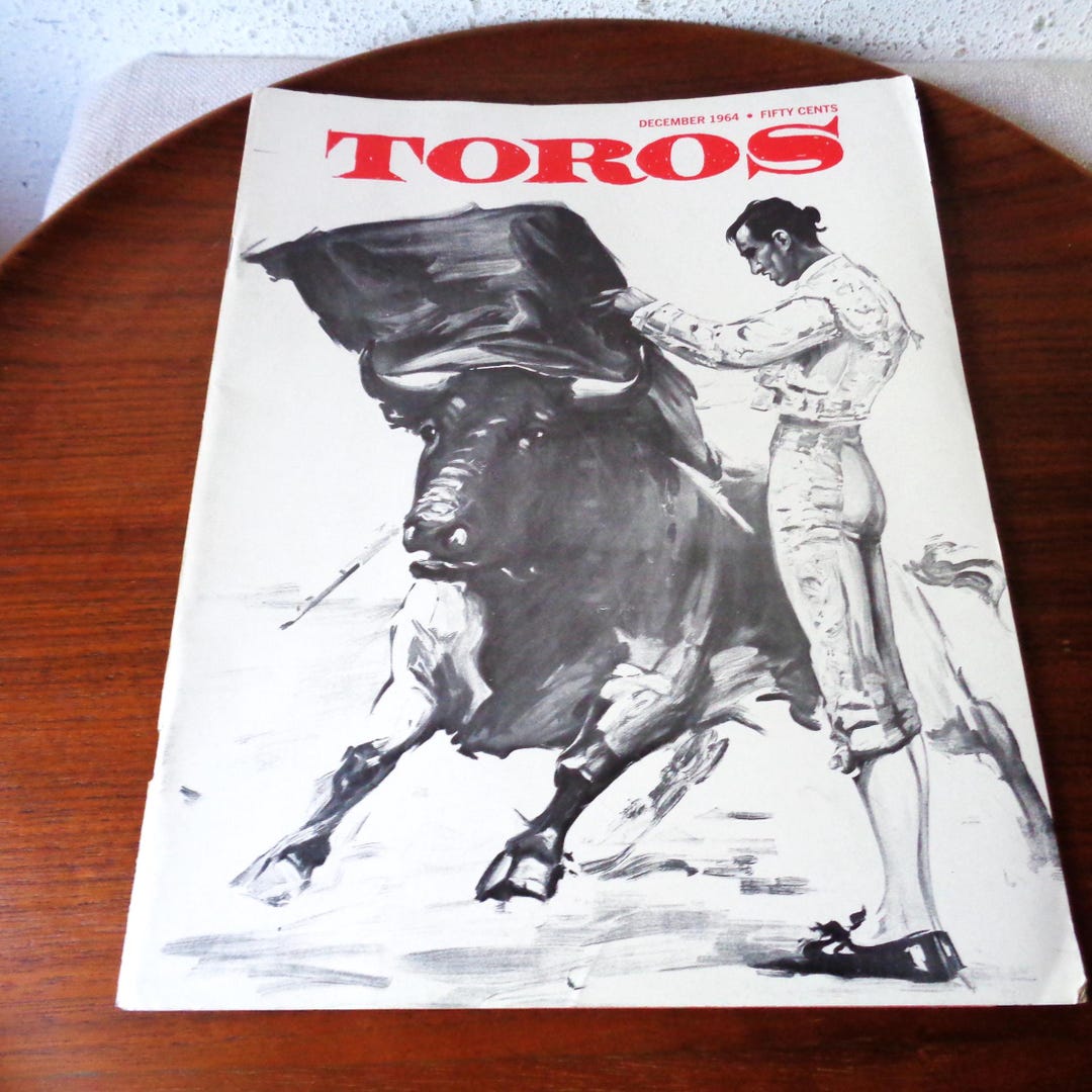 Vintage Magazine Toros Bullfight 1960s San Diego Mexico Culture - Etsy