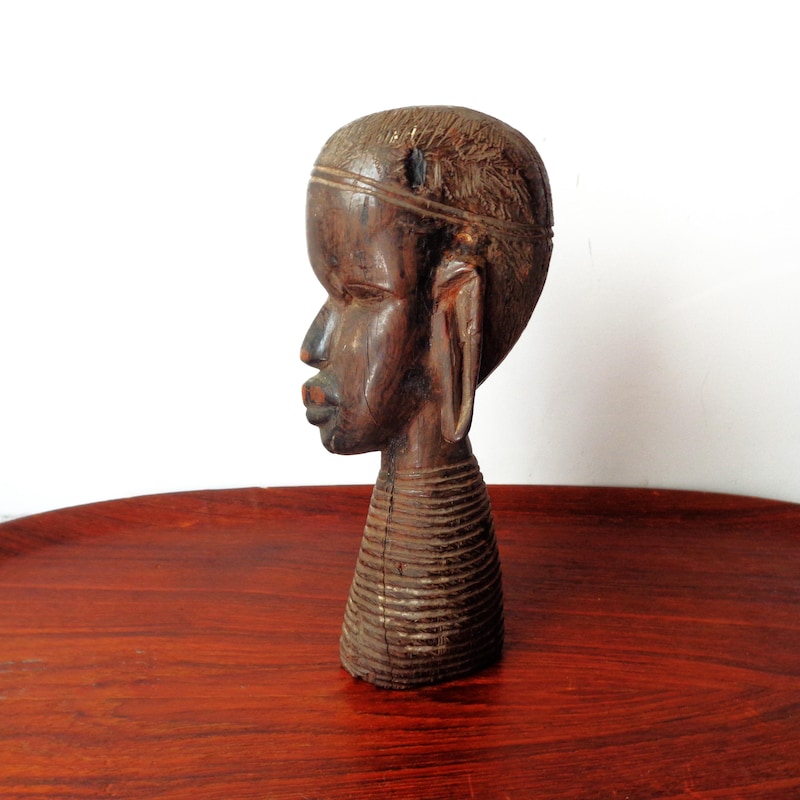 Ebony Head Sculpture - Etsy