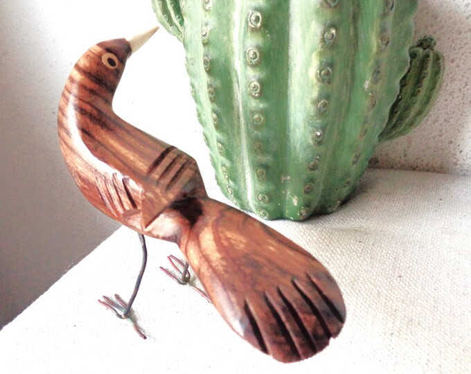 Vintage Carved Wood Bird Wire Feet - Etsy