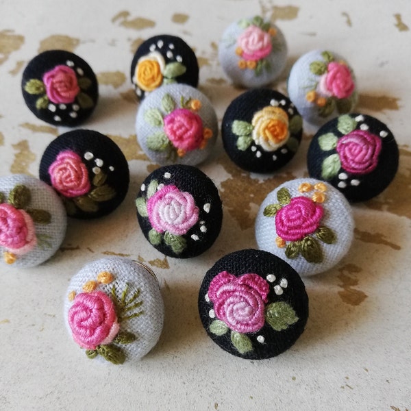 Embroidery Brooch - Etsy UK