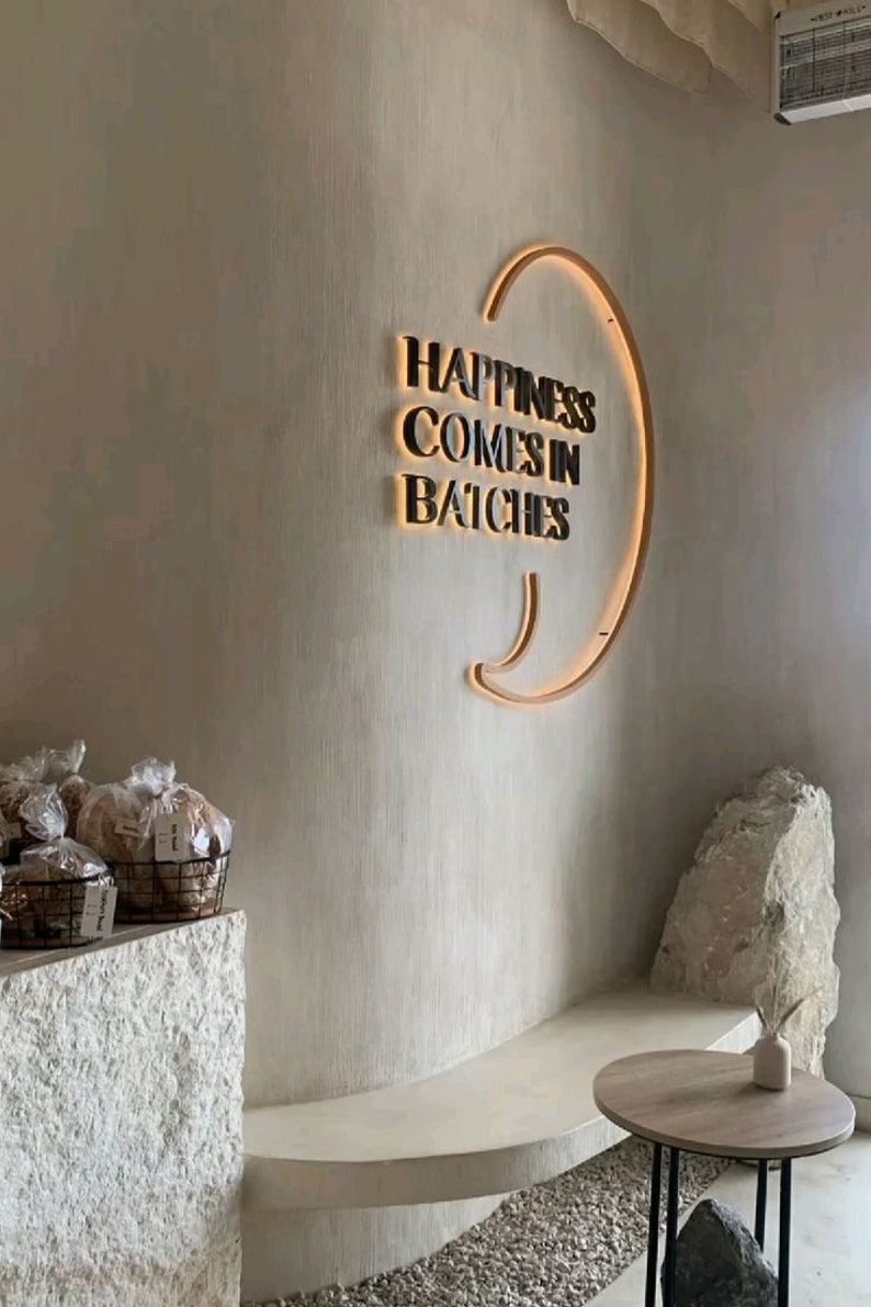 3D LED Sign, Metal Logo Sign, Reception Signs, 3D Backlit Sign, Sign ...