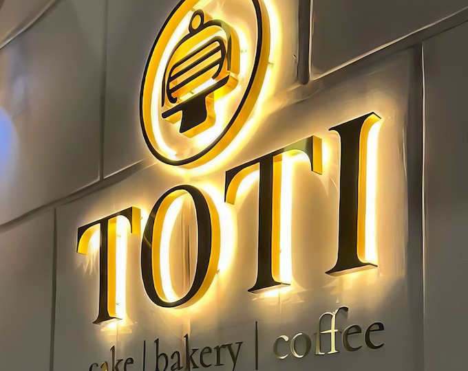 3D LED Sign, Metal Logo Sign, Reception Signs, 3D Backlit Sign, Sign ...