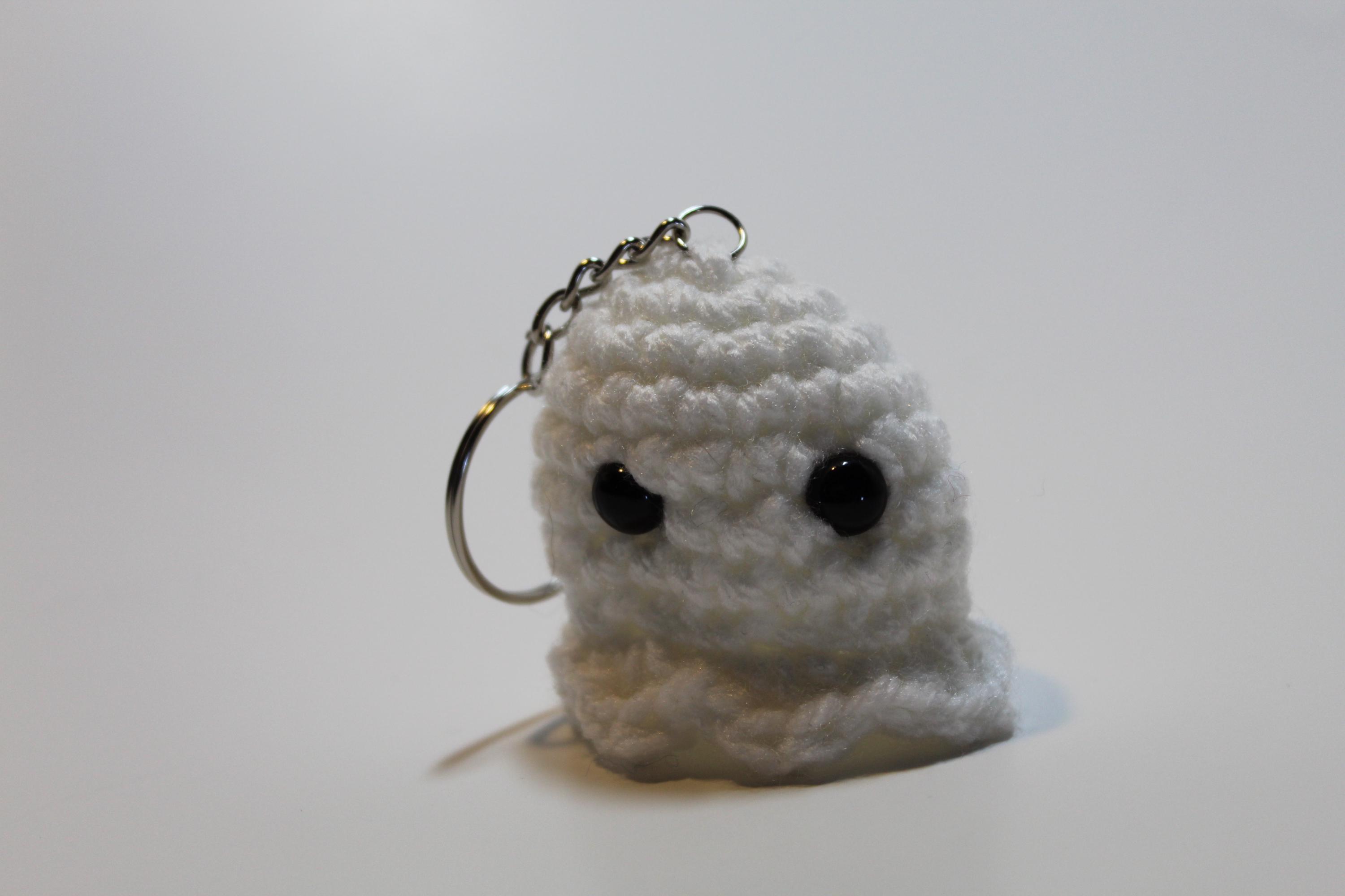 Ghost Hanger/keychain/stuffed, Halloween, Spooky, Ghost, Handmade ...