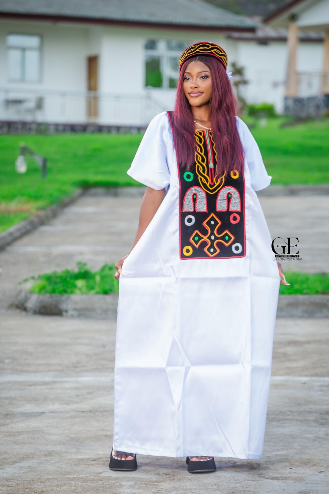 Classy Cameroon Embroidery Dress| Toghu/grasfield Bubu| African ...