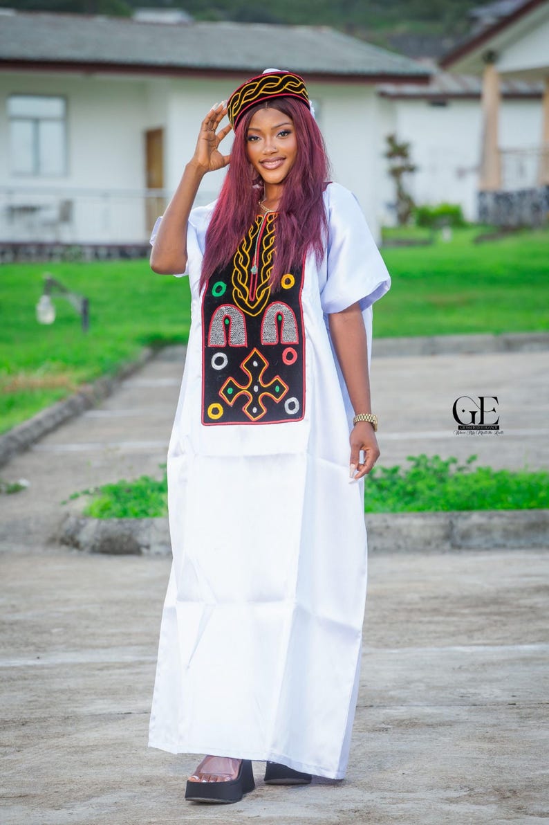 Classy Cameroon Embroidery Dress| Toghu/grasfield Bubu| African ...