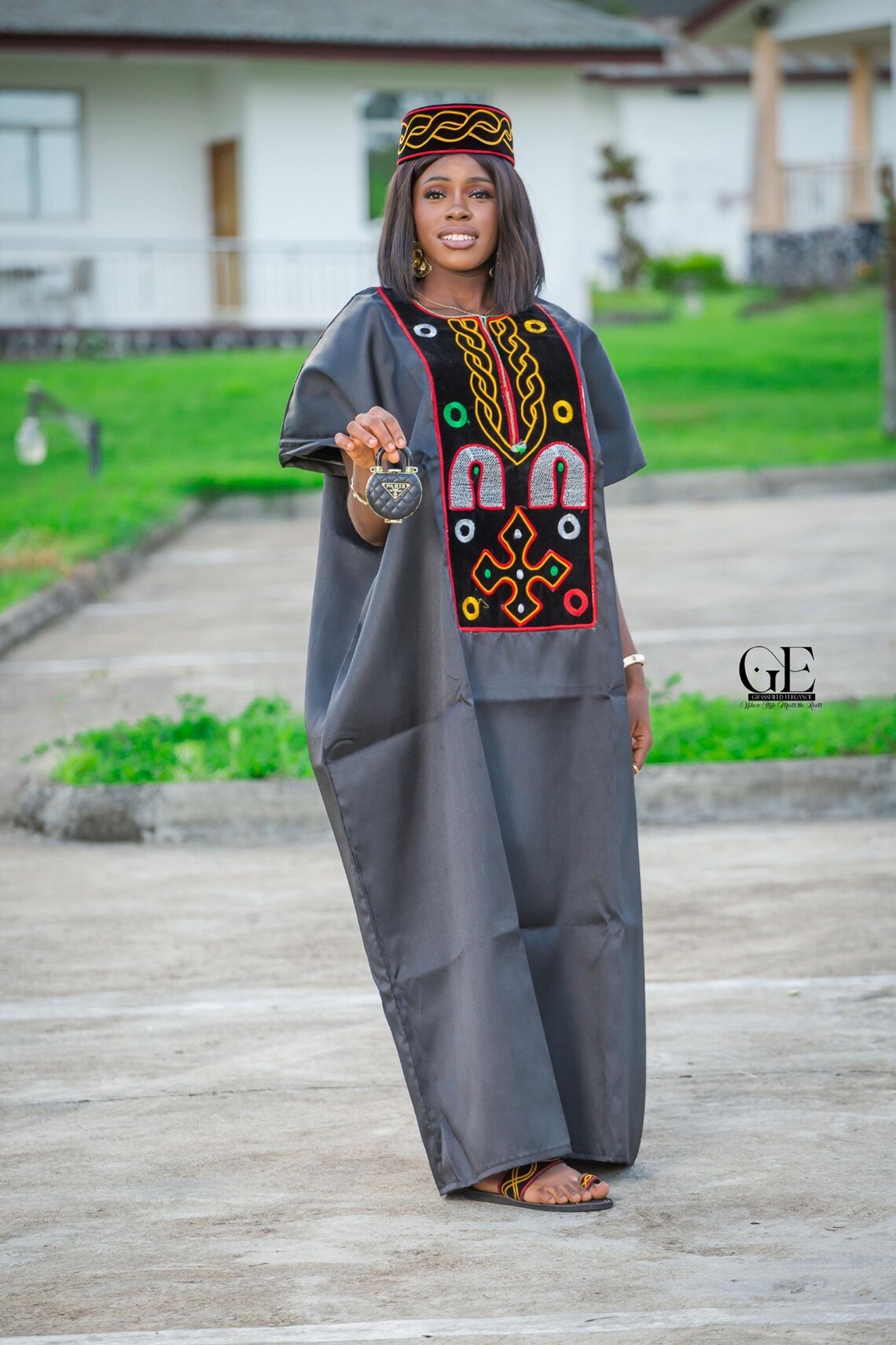 Classy Cameroon Embroidery Dress| Toghu/grasfield Bubu| African ...