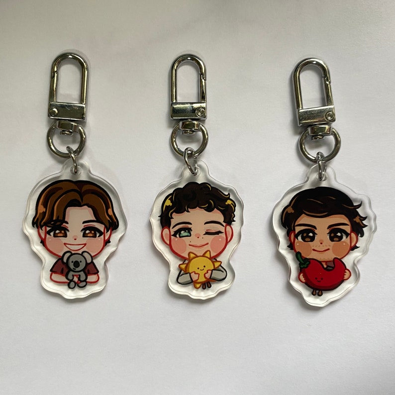 Lando Norris Oscar Piastri Carlos Sainz X Jellycat Arcylic Keychain LN ...